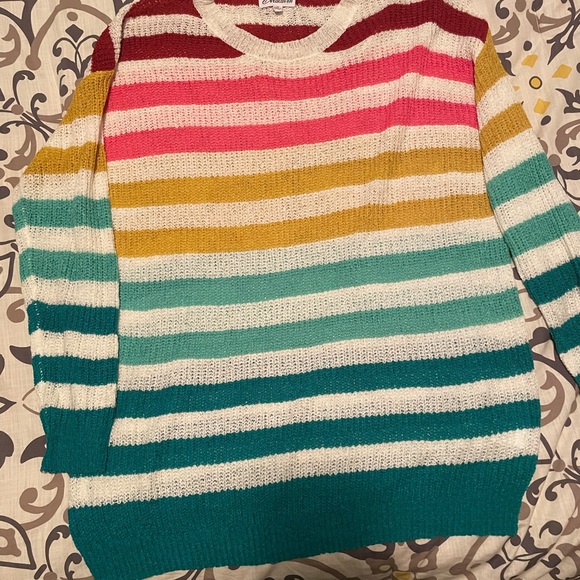 Sweaters | Multi Colored Stripe Sweater | Poshmark